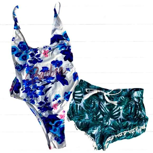 Barbie | Swim | Womens Swimwear Bundle One Piece Barbie Swimsuit ...